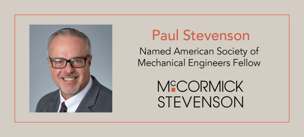 Paul Stevenson Named ASME Fellow for Engineering Excellence