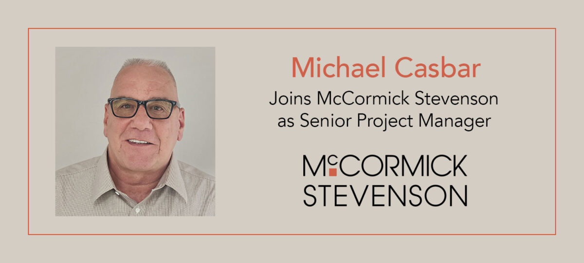 Michael Casbar Joins MCCST as Senior Project Manager